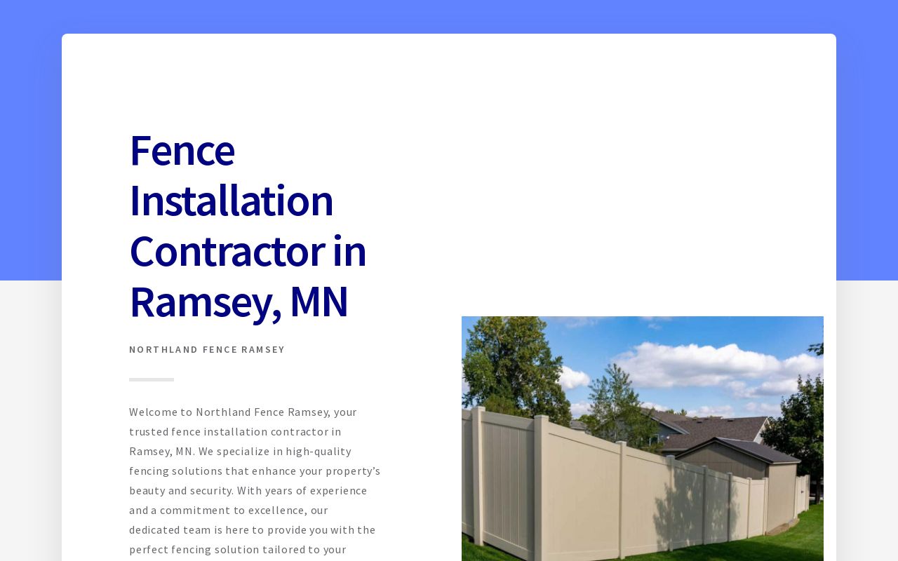 Northland Fence Ramsey